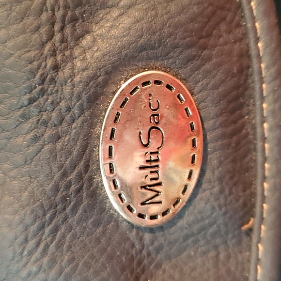 multisac | Bags | Multisac Blue Leather Back Pack | Poshmark